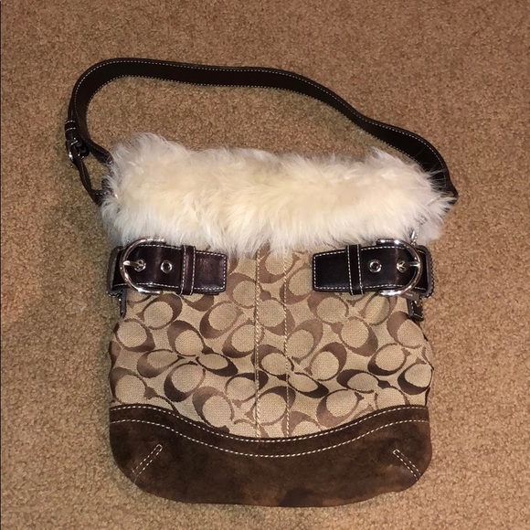 Coach | Bags | Coach With Fur | Poshmark
